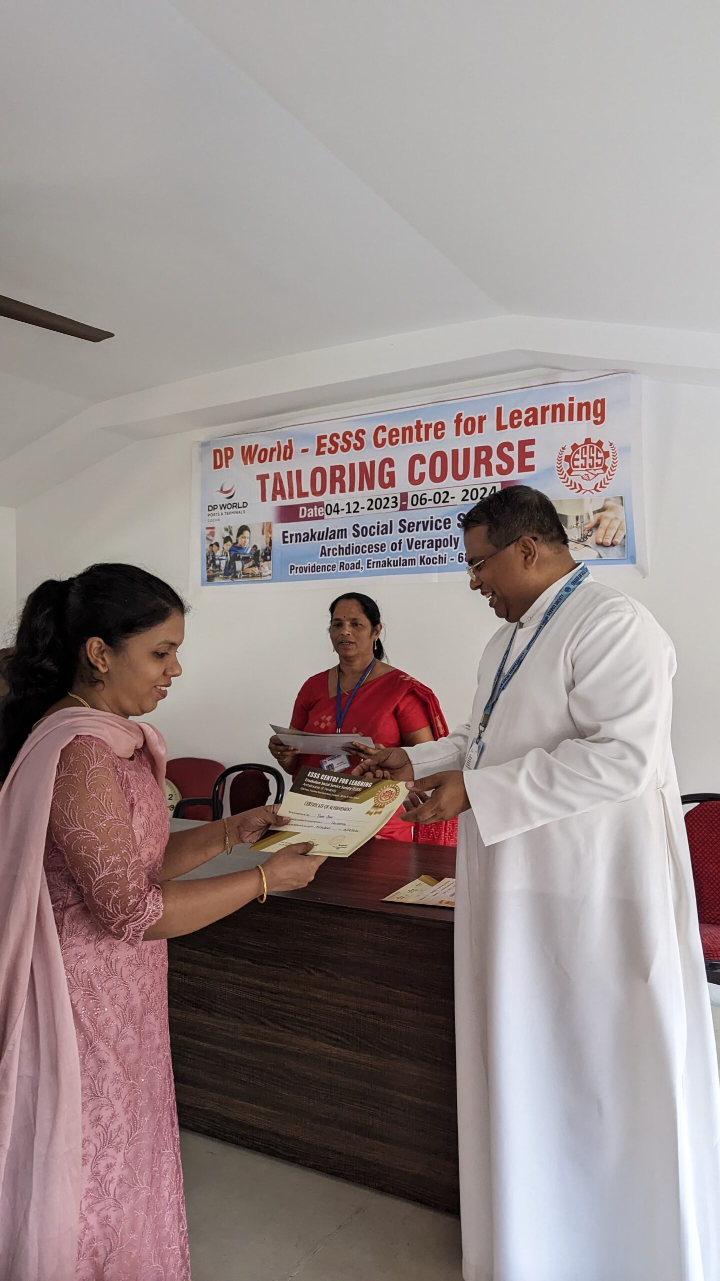 TAILORING COURSE COMPLETION CERTIFICATE DISTRIBUTION -2024 - Ernakulam ...